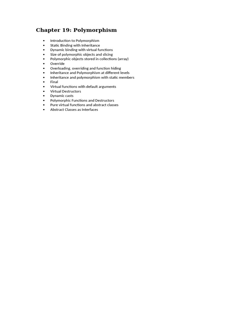 Understanding Polymorphism in Programming | PDF