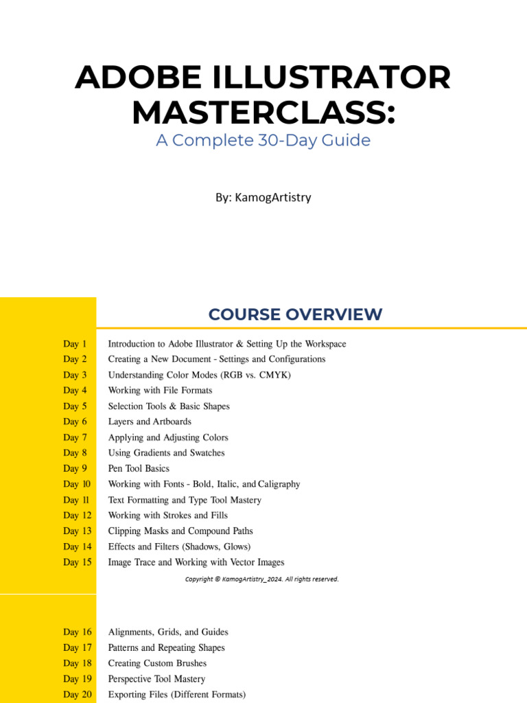 Ka Adobe Illustrator Masterclass | PDF | Rgb Color Model | Imaging