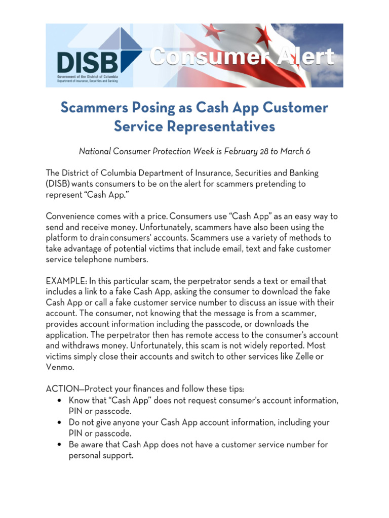Cash App Scam - NCPW 2021 | PDF