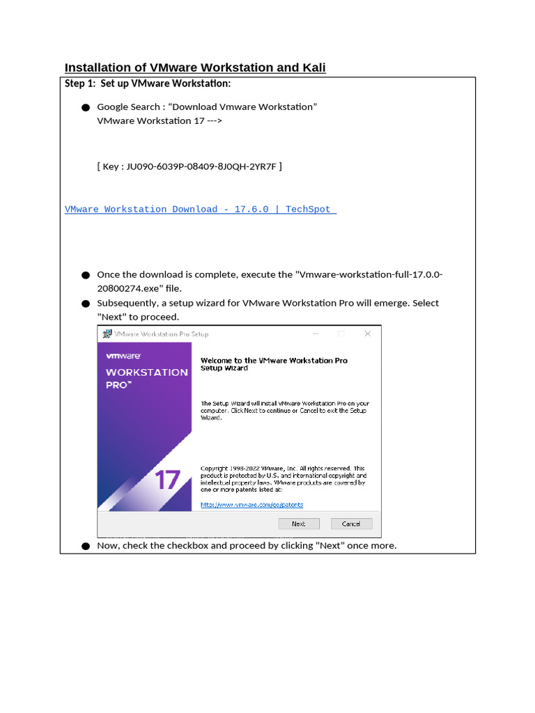 Install Kali Linux on VMware Workstation | PDF | V Mware | Computing ...