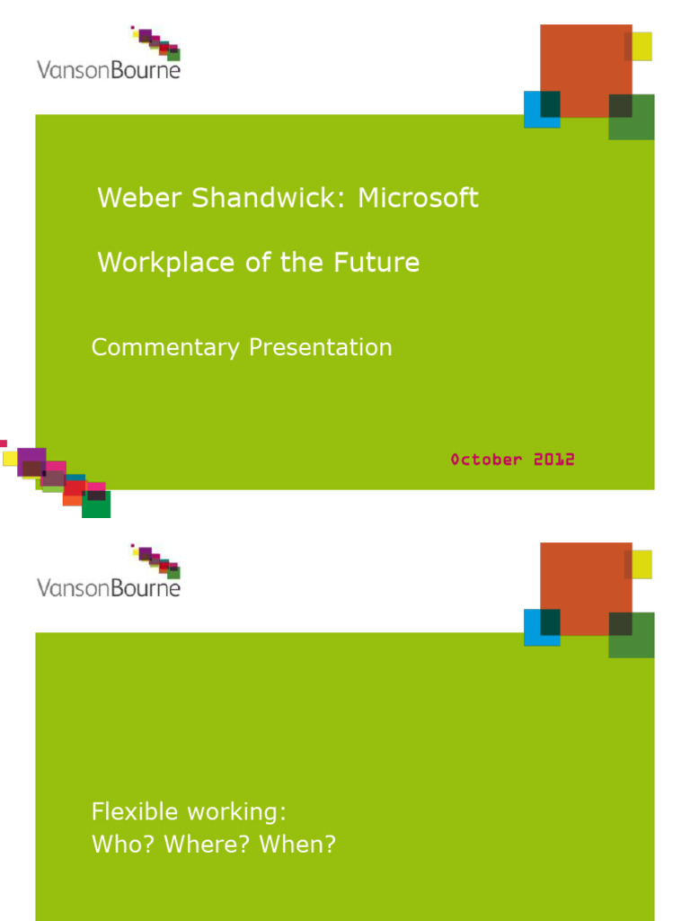 Microsoft Flexible Work Insights 2012 | PDF | Overtime | Employment
