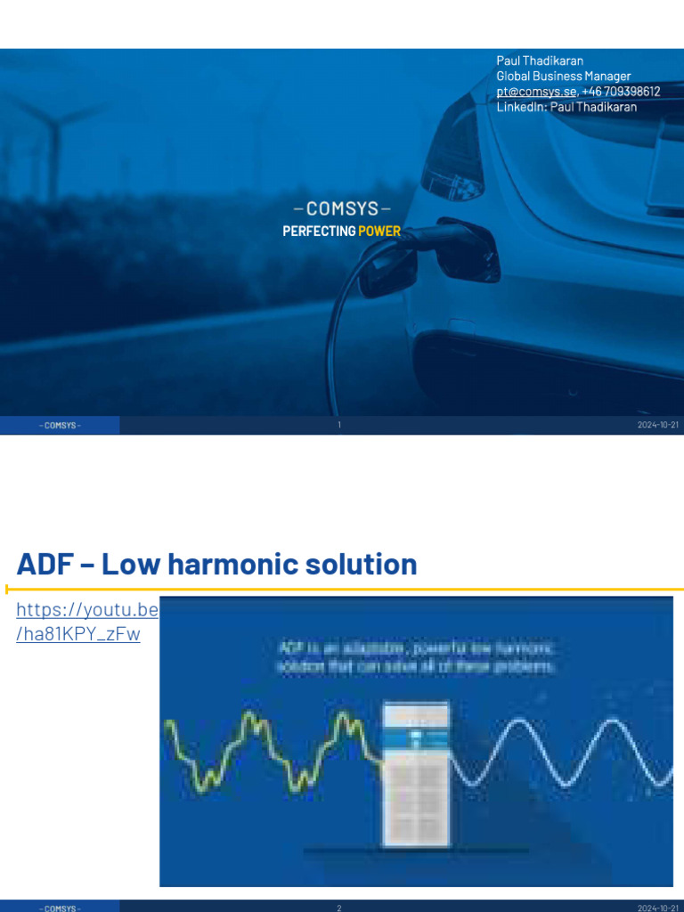 Presentation Comsys r1 | PDF | Electrical Grid | Power Supply