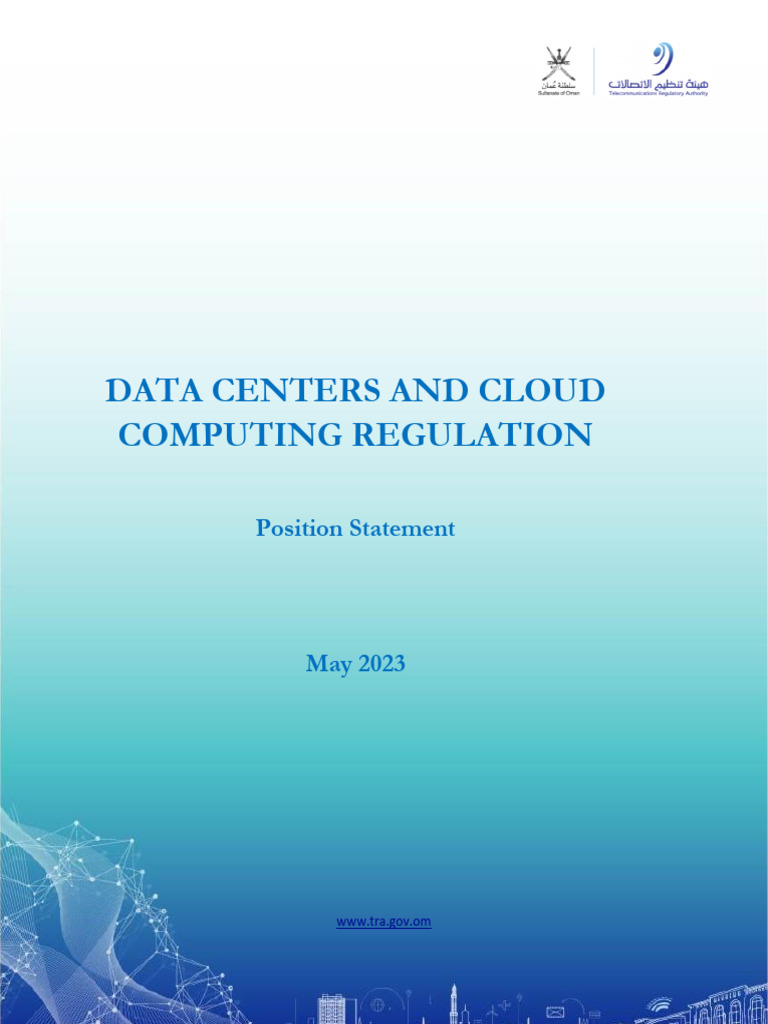 Data Centre Cloud regulation | PDF | Cloud Computing | Service Level Agreement