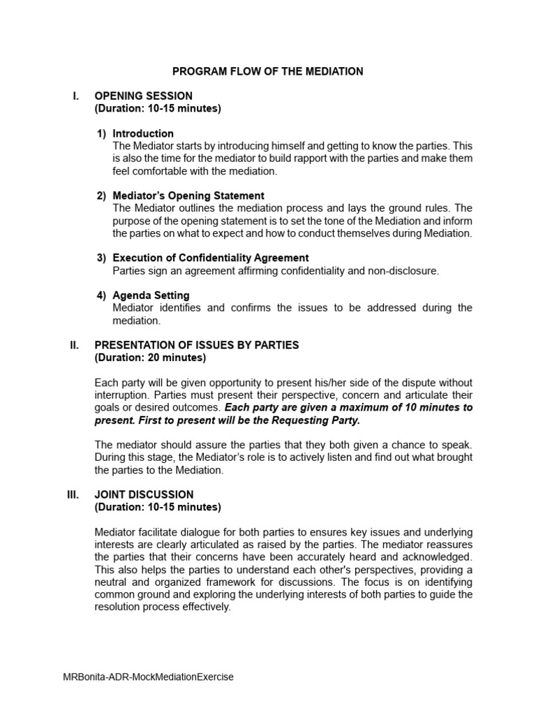 Mock Mediation Exercise Overview | PDF | Mediation