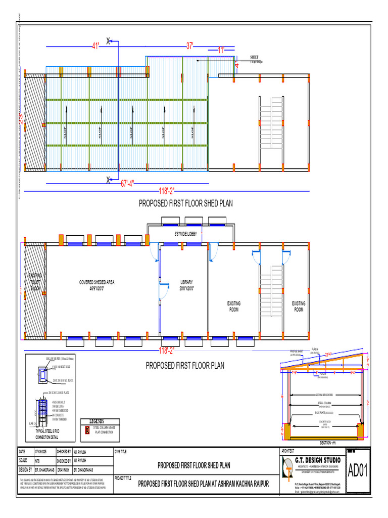 Proposed Firstfloor Shed Layout at Kachna 08032025 | PDF ...