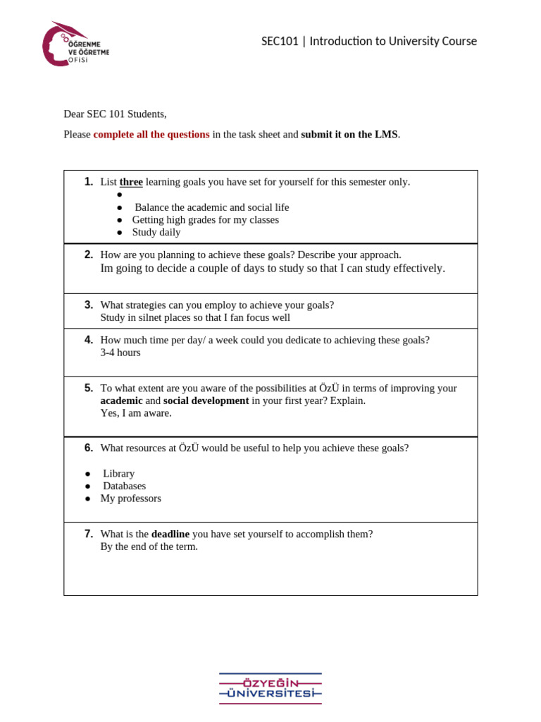 Pre Task | PDF