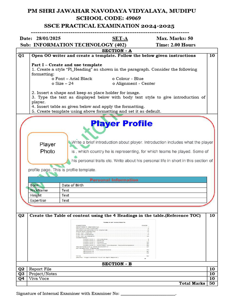 Class_X_IT_practical | PDF | Text | Typography