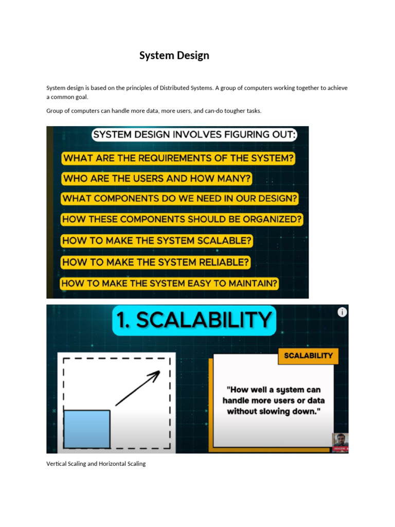 System Design | PDF | Load Balancing (Computing) | Databases