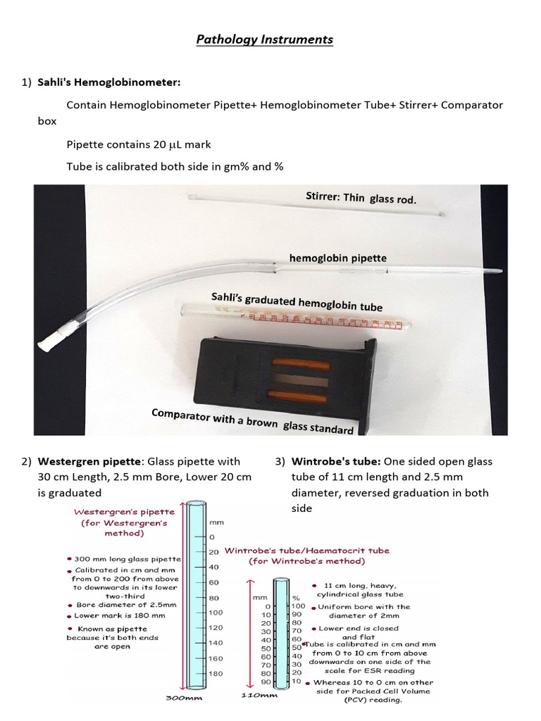Pathology Instrument Points CNMCH | PDF