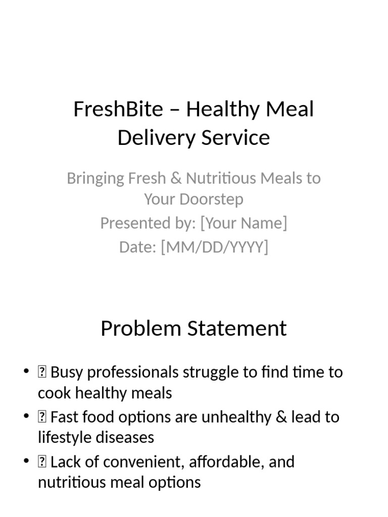 Food Business Proposal | PDF