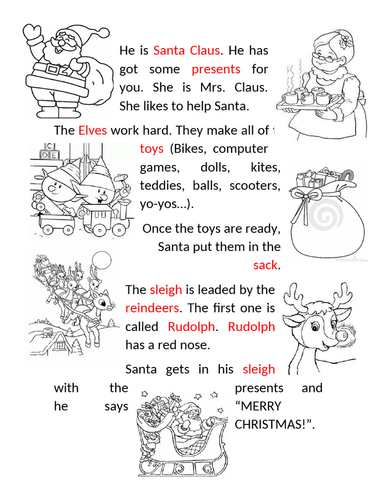 Santa Claus and His Christmas Helpers | PDF
