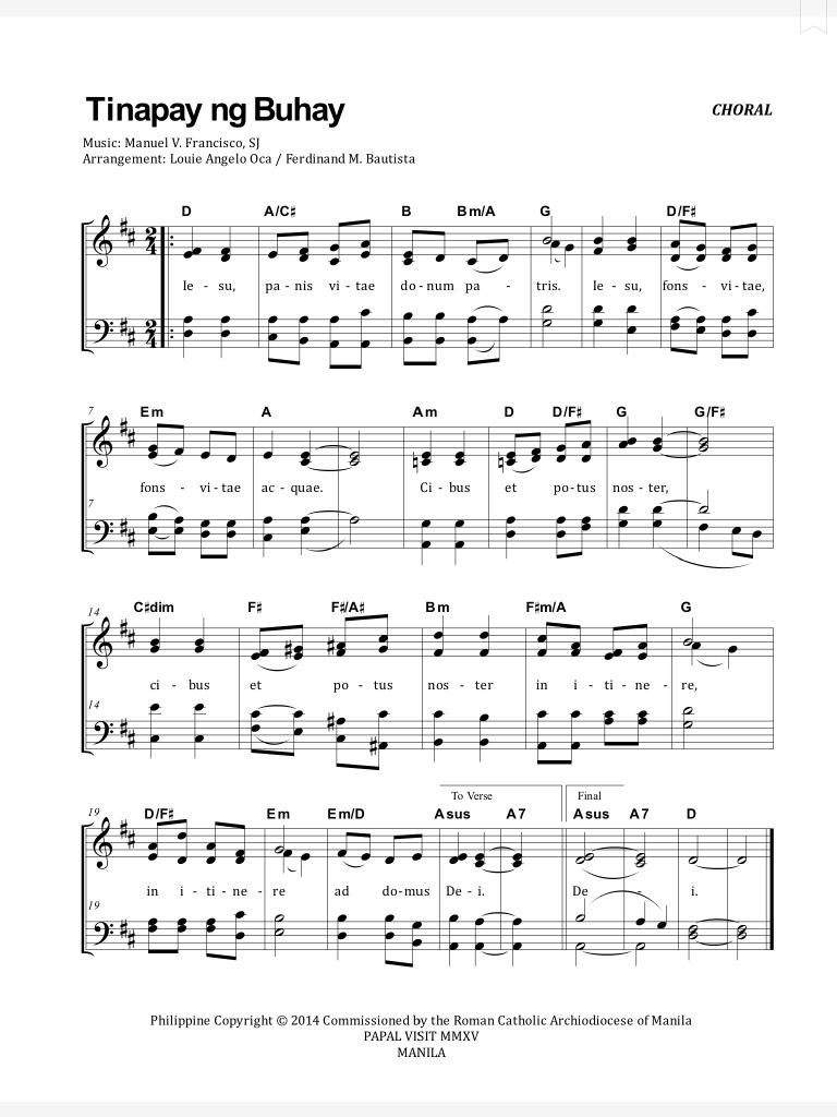 Iesu Panis Vitae | PDF