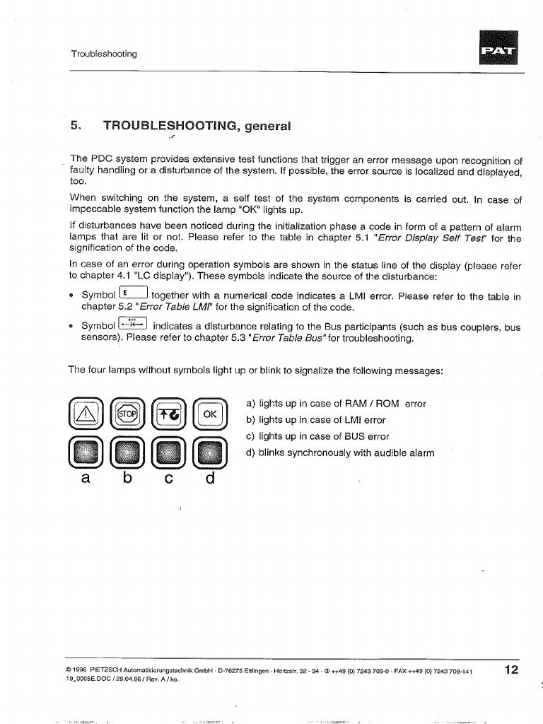 Demag Error Codes | PDF