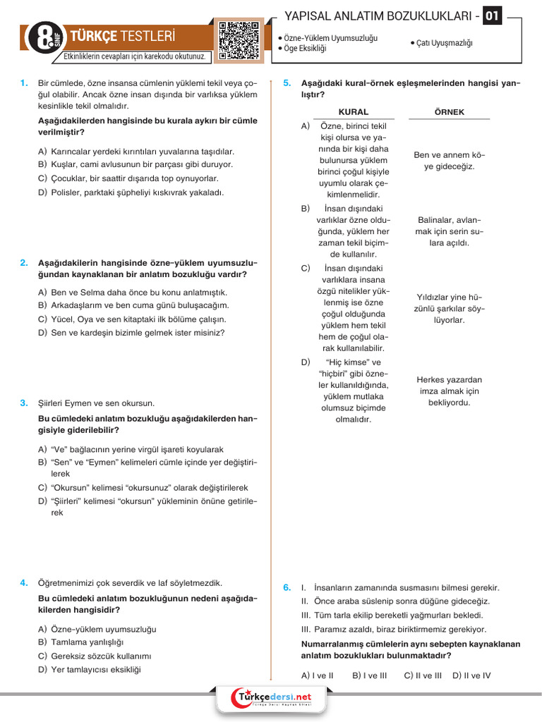 8.-sinif-indirilebilir-testler-01-Yapisal-Anlatim-Bozukluklari-cevapsiz ...