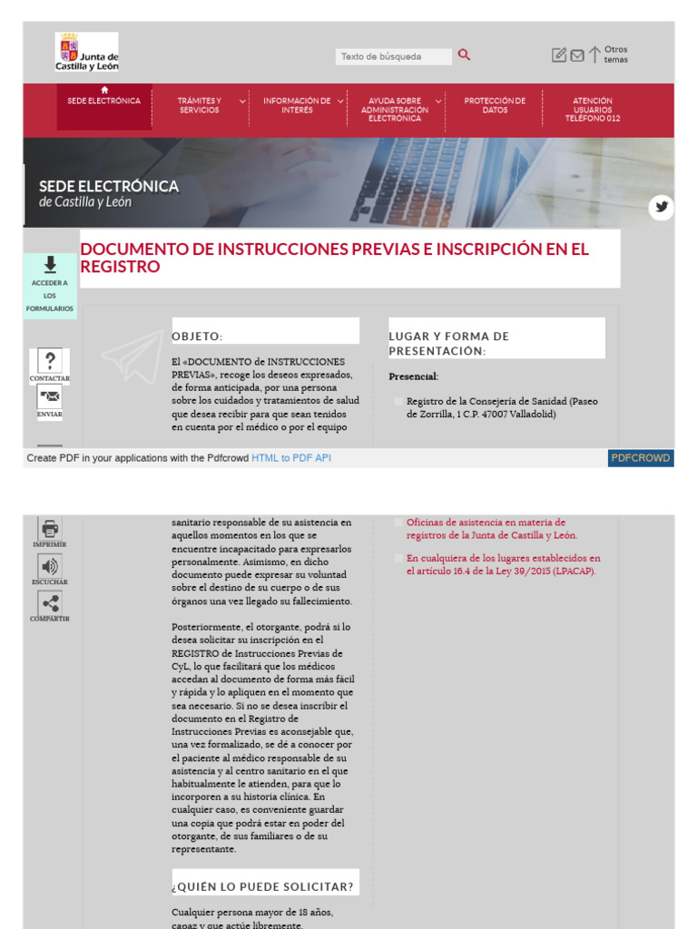 WWW Tramitacastillayleon Jcyl Es Web Jcyl AdministracionElec | PDF