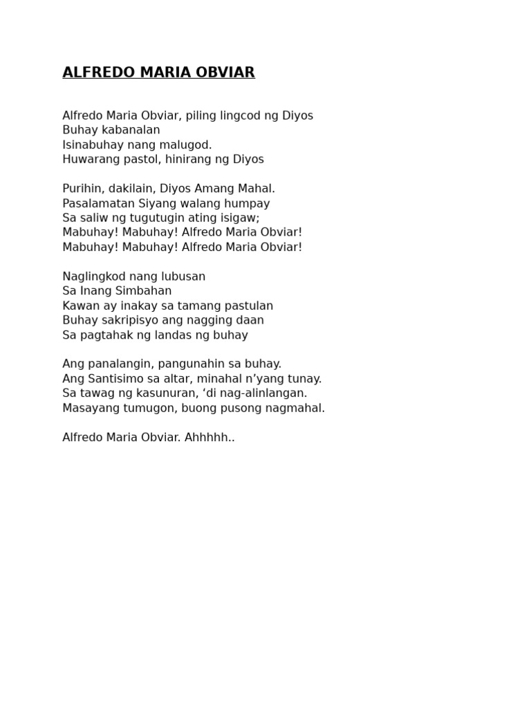 Alfredo Maria Obviar | PDF