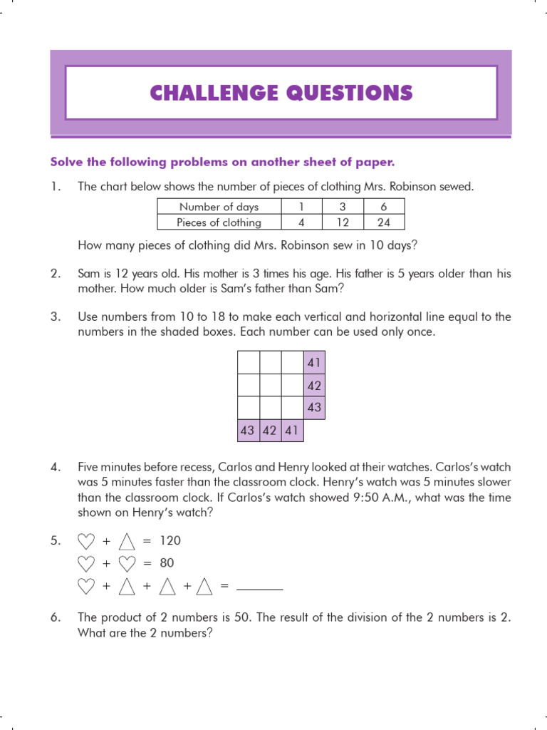 IN - 2 - SNG - Math 2 - Challenging | PDF