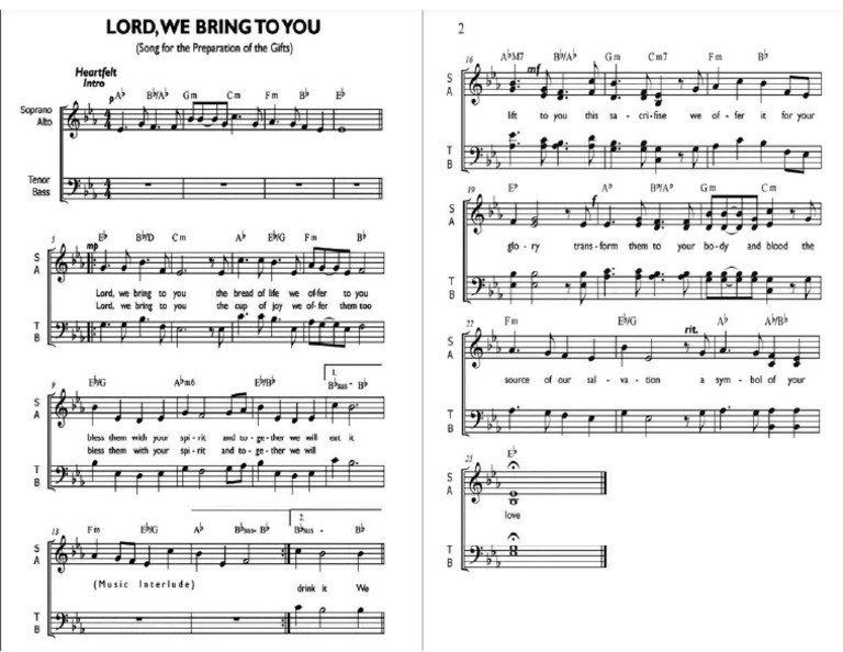 Offertory Lent | PDF
