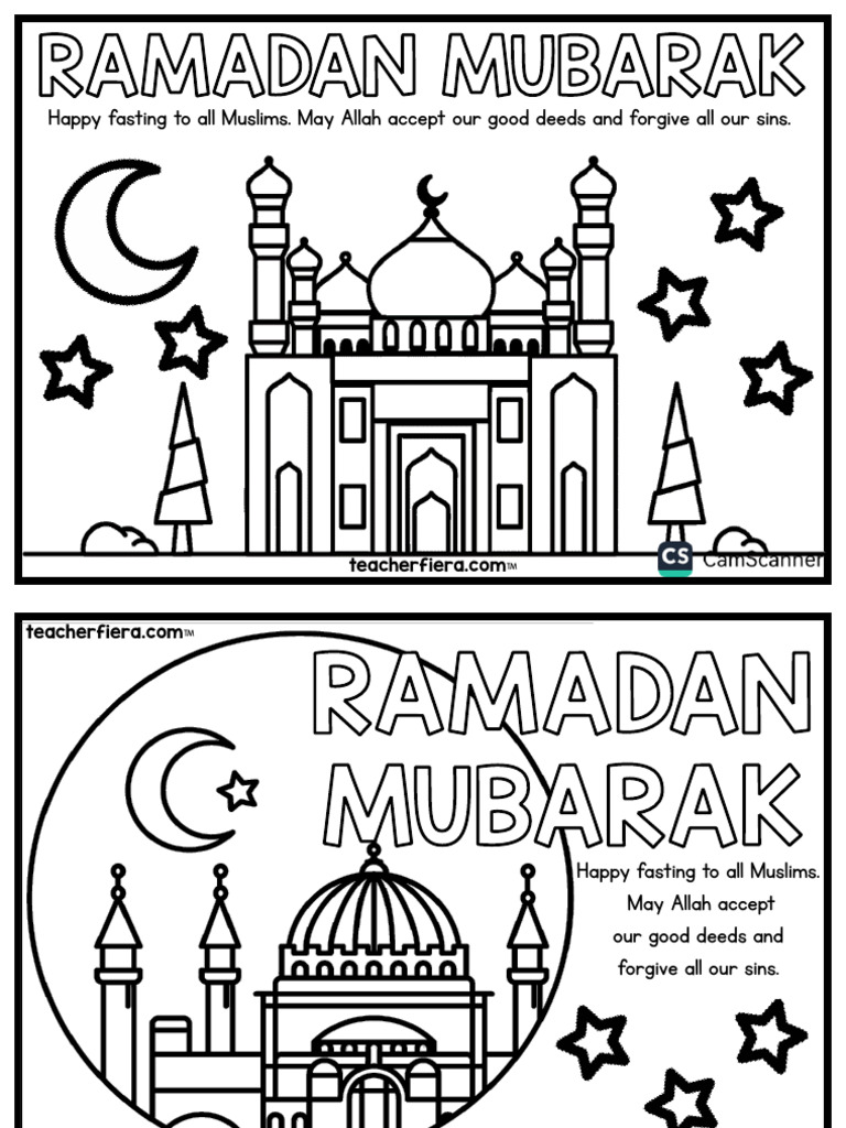 Ramadan Colouring Sheets | PDF