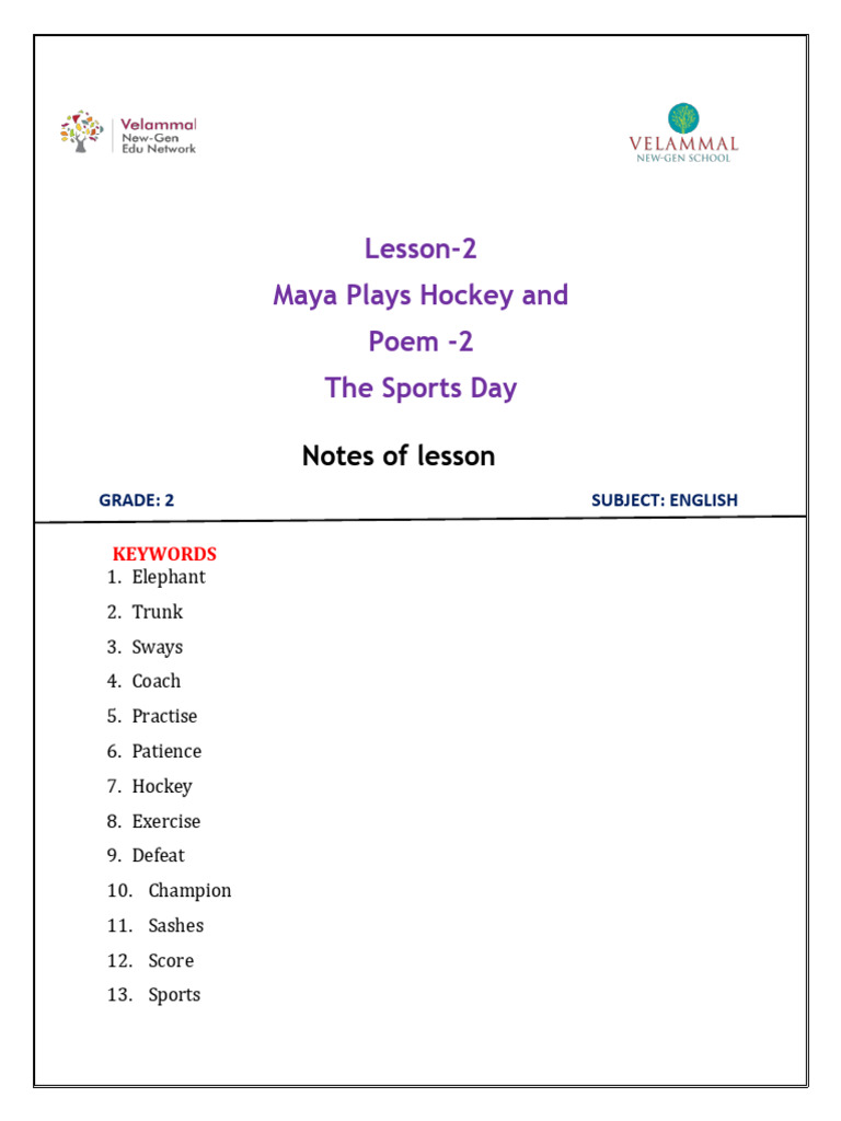 GR 2 English LN 2 Enotes | PDF