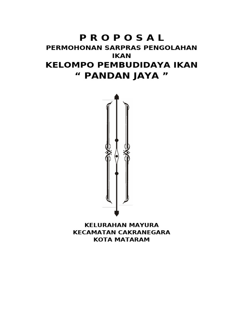 Permohonan Sarpras Pengolahan Ikan | PDF
