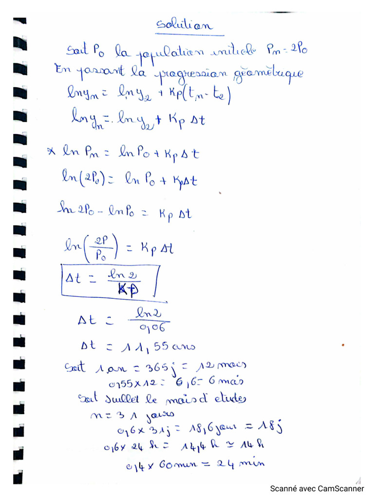 TD Corrigé Alimentation en Eau | PDF