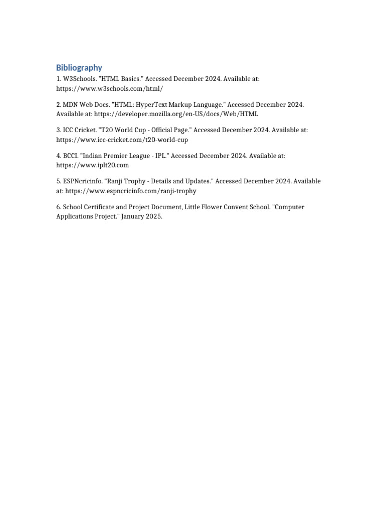 Project Bibliography | PDF