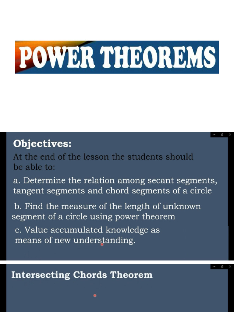 Power Theorems | PDF