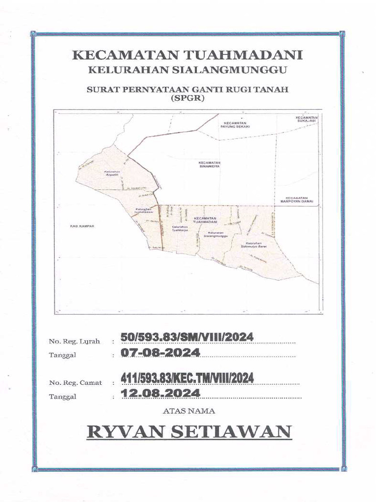 Surat Tanah (Rodiana) | PDF