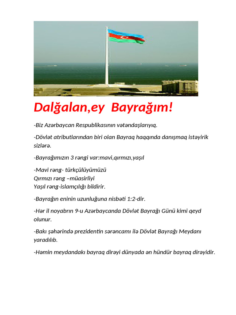 9noyabr-Bayraq Günü | PDF
