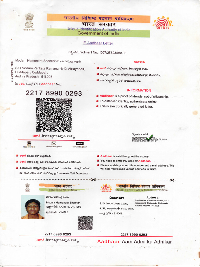 Aadhaar | PDF