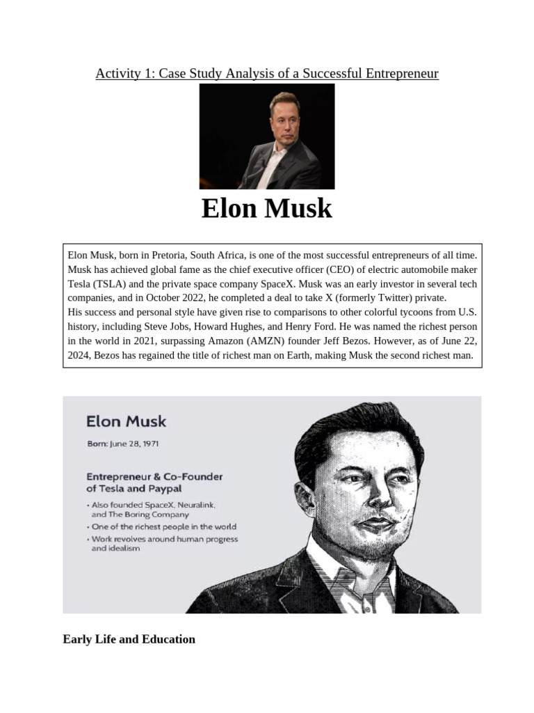 Elon Musk | PDF | Elon Musk | Space X