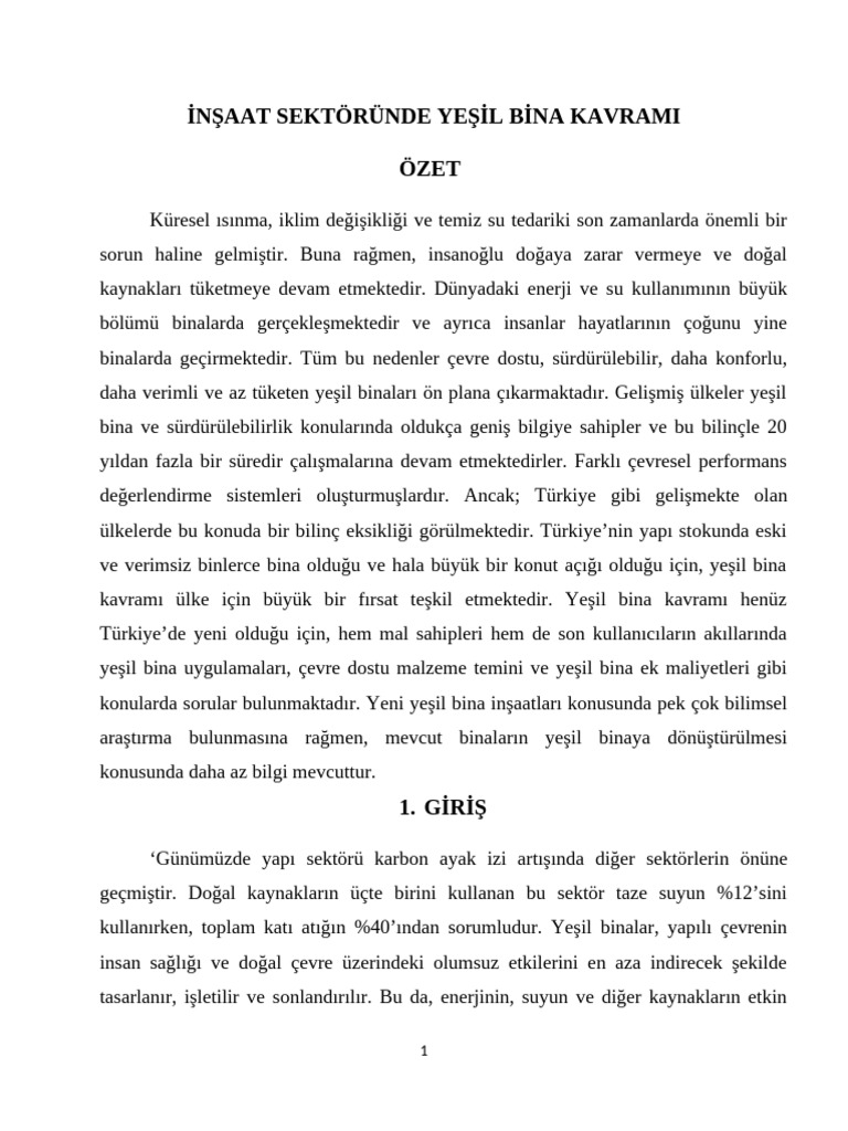 Yeşil Bina | PDF