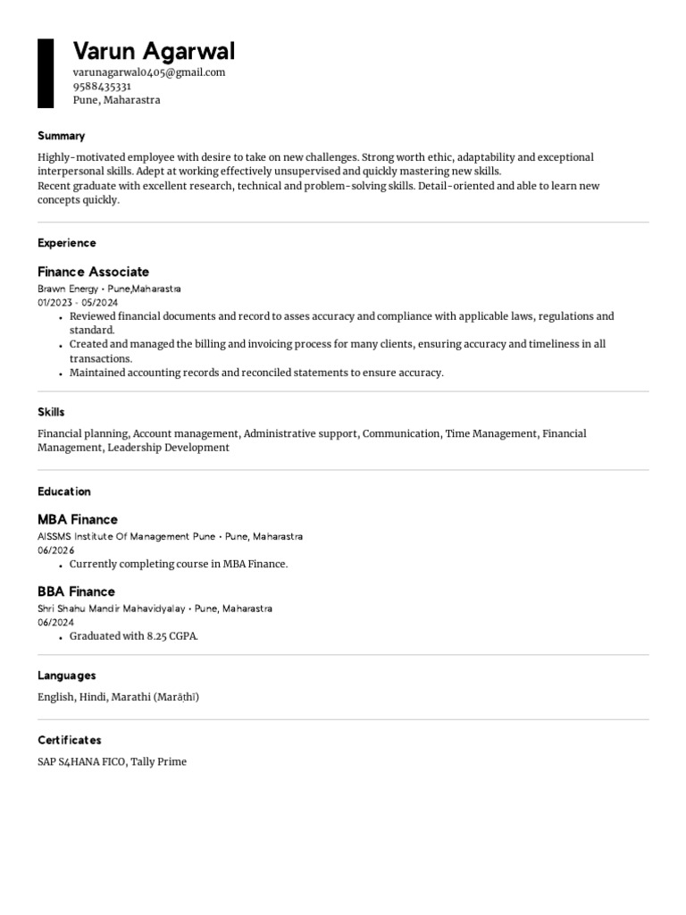 Final Resume | PDF