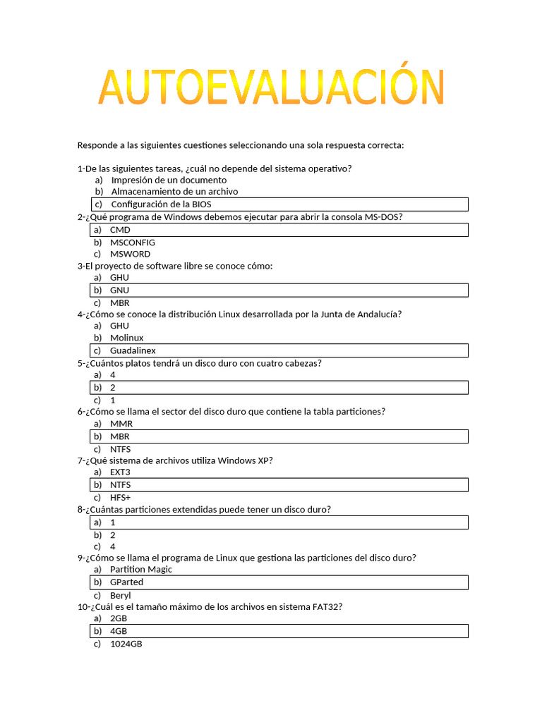 Ejercicios Ev. Tema 1 | PDF