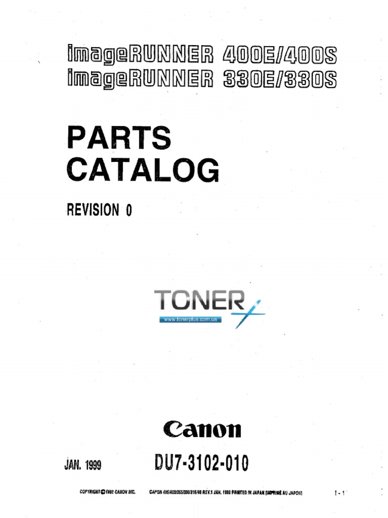Parts IR330 400 | PDF