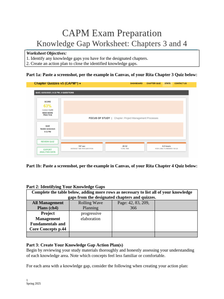 2 Gap Worksheet C3 and 4 Molina | PDF