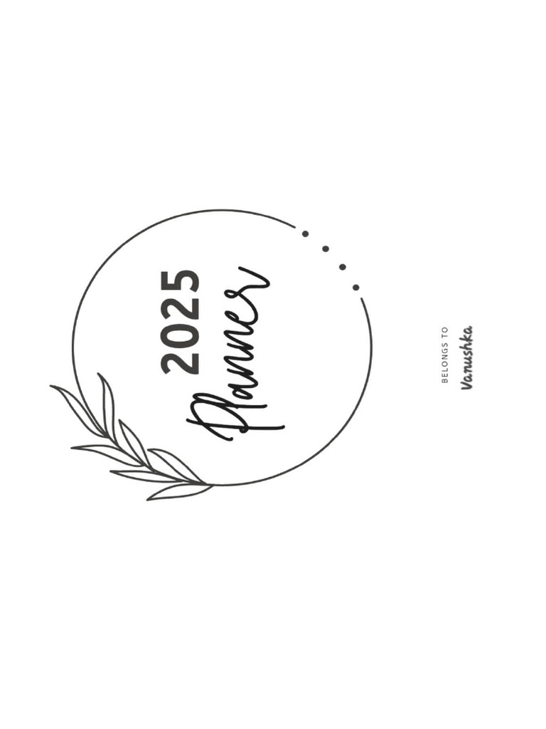 2025 Planner | PDF