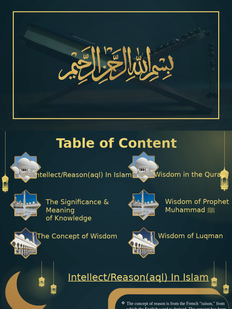 Lecture 10 Intelligence, Reason and Wisdom | PDF | Wisdom | Reason