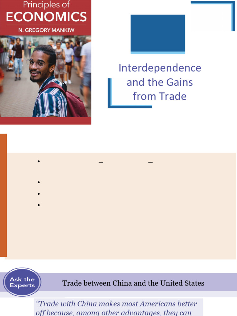 Interdependence and The Gains From Trade | PDF | Comparative Advantage ...