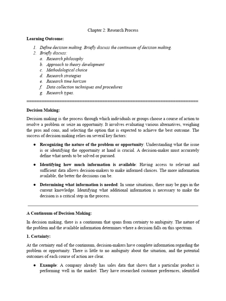 BUS 430 Chapter 2 Reserch Process | PDF | Methodology | Qualitative ...