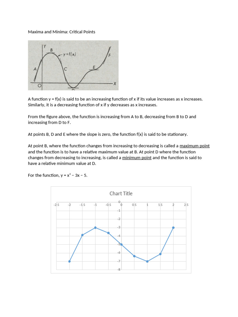 Lecture 4 Maxima Minima And Critical Points 2 Pdf Applied Mathematics Euclidean Geometry