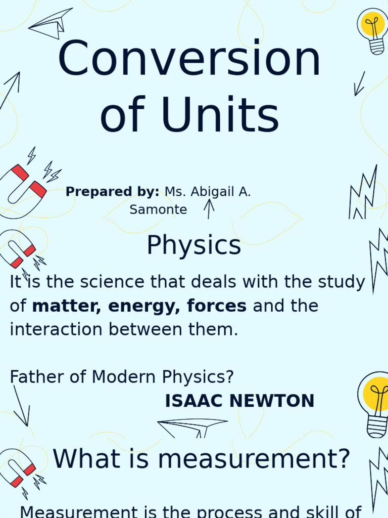 Unit Conversion in Physics Explained | PDF