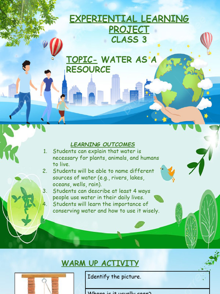 Water As A Resource ELP Class 3 | PDF