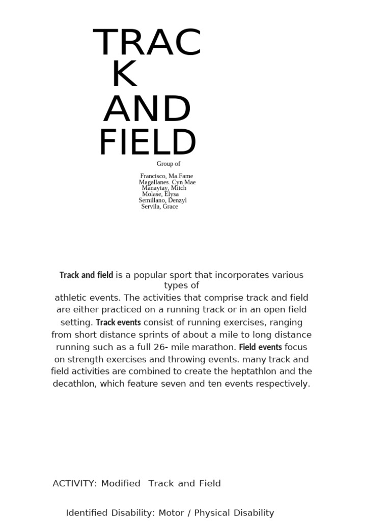 Track and Field Snaper | PDF | Track And Field