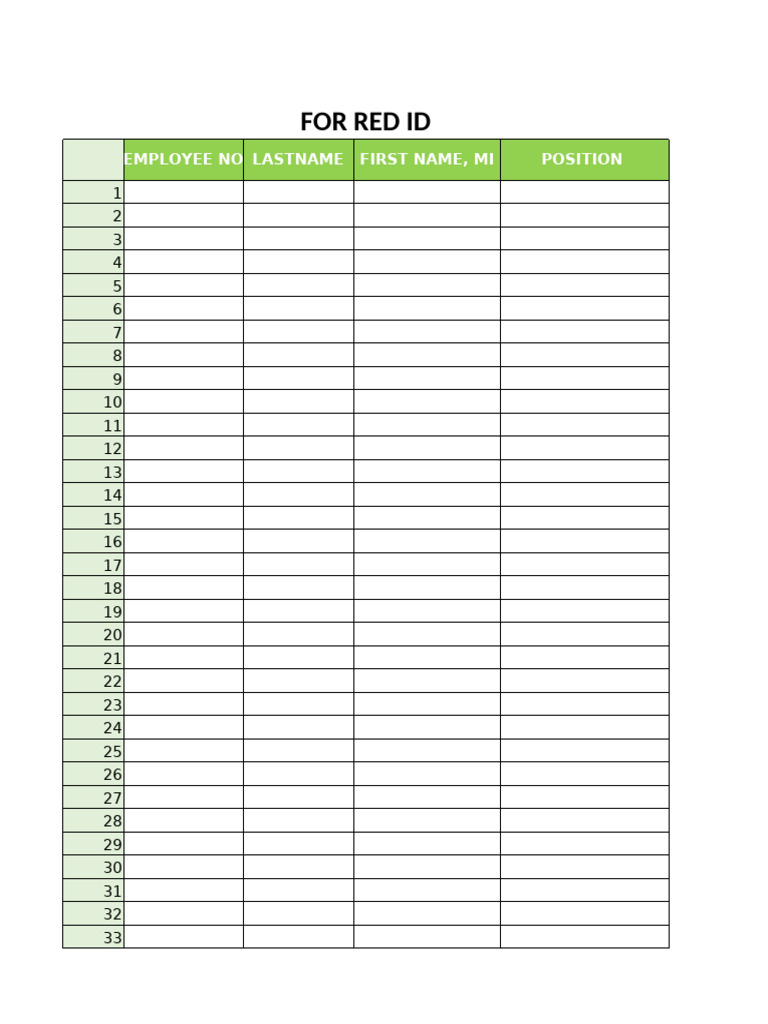 DepEd ID Teachers Data Edited for Entry | PDF