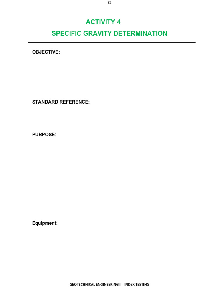 Activity 4 Specific Gravity | PDF | Distillation | Quantity