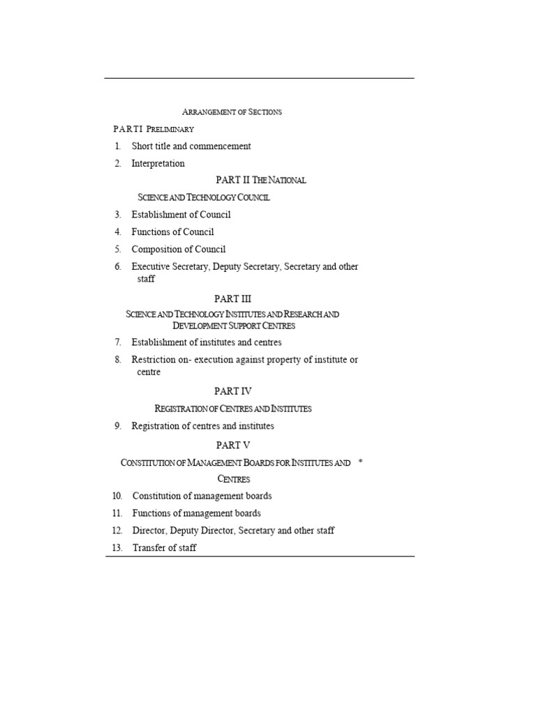 Science and Technology Act Overview | PDF | Committee | Science