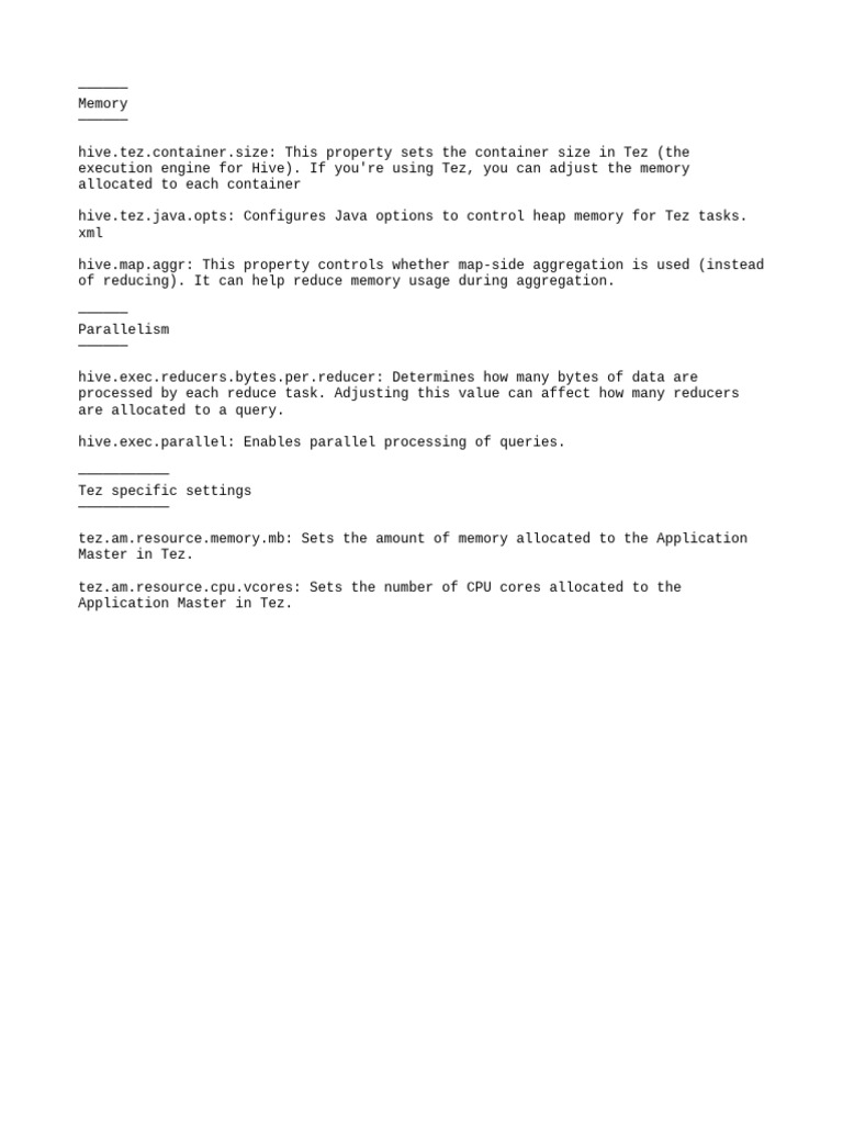 Propiedades Hive | PDF