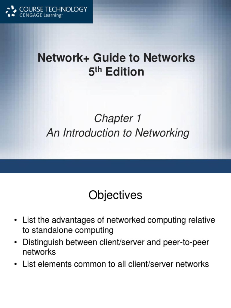 Network Plus Chapter 1 | PDF | Client–Server Model | Computer Network